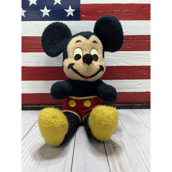 Disney | Toys | Vintage Mickey Mouse Walt Disney 670s Plush Animal ...